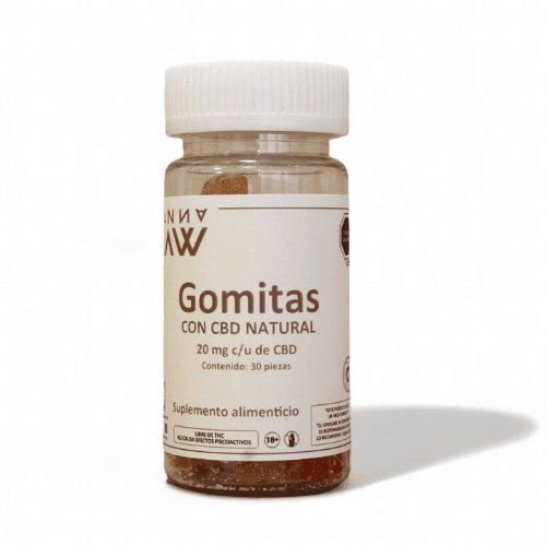 Dr. Nugget | Gomitas con CBD Natural The Canna Raw – 30 y 60 piezas