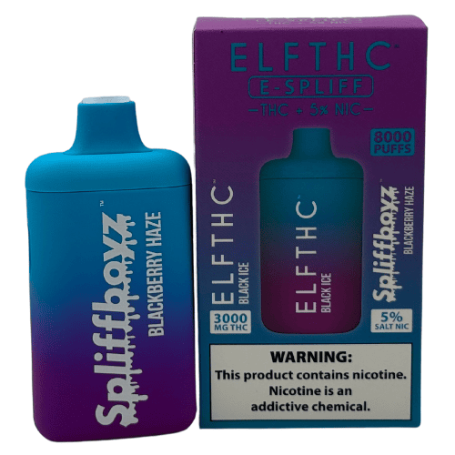 ELFTHC E-Spliff Blackberry Haze - Vape Desechable THC + Nicotina 3000 mg.